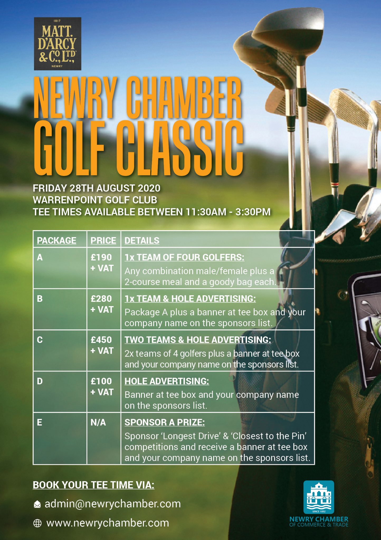 Newry Chamber Golf Classic 2020 - Newry Chamber