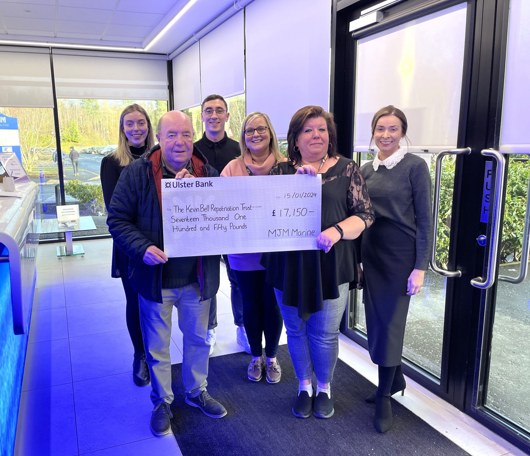 MJM Marine Raises £17,150 for The Kevin Bell Repatriation Trust in 2023 ...