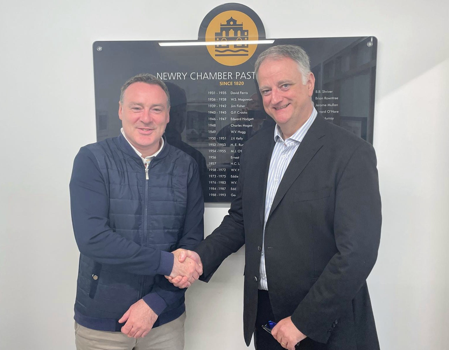 Newry Chamber Meets with the New Chair of Invest NI, John Healy - Newry ...